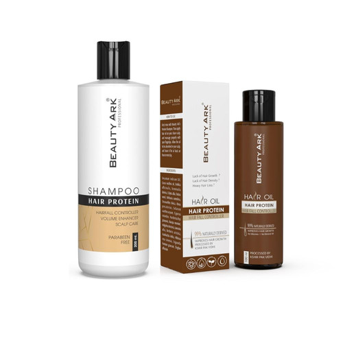 Beauty Ark Hair Protein shampoo 200ml and hair Protein oil 100ml ...