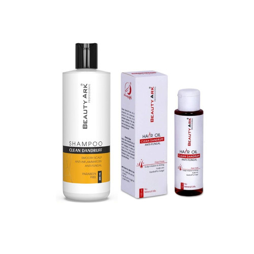 Beauty Ark Clean dandruff shampoo 200ml and Hair oil 100ml | Axtracare