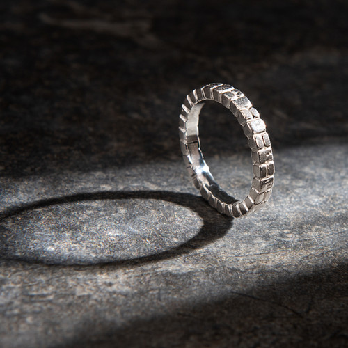 Narrow Brick Ring | Jane Frost Jewellery