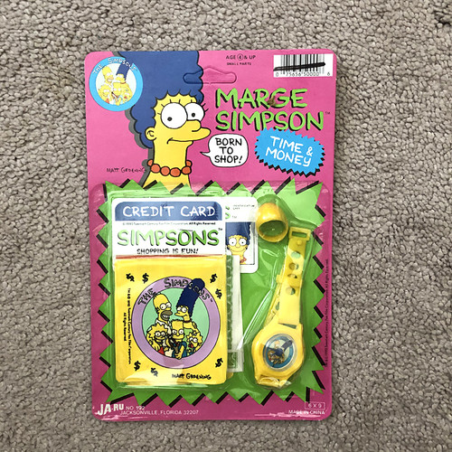 1990 • Marge Simpson • Time & Money Set | Mondo World Toys