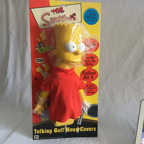 Simpsons Bart Talking Golf Club Cover | Mondo World Toys
