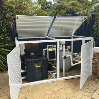 Pool Pump Storage/Equipment Enclosure by I.M.N Fabrications Perth