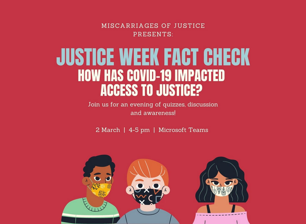 Miscarriages of Justice, Justice Week event