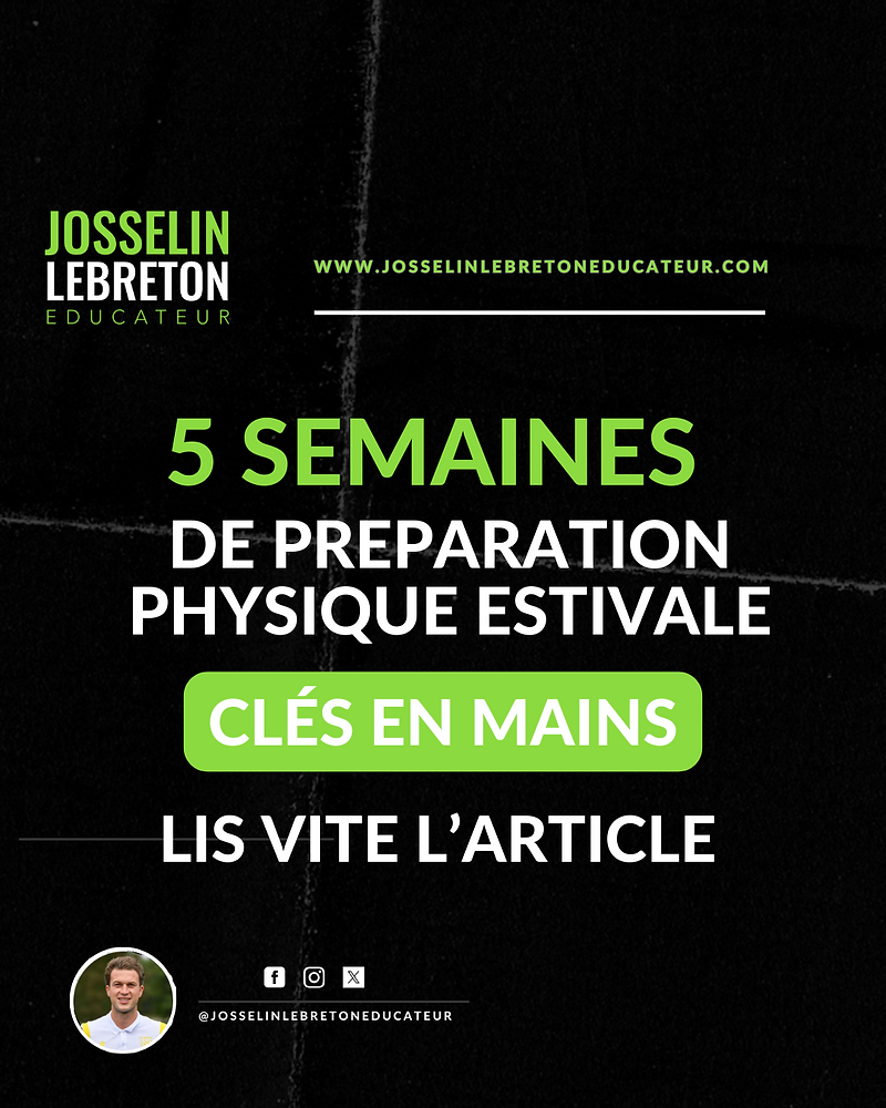 préparation PHYSIQUE ESTIVALE AVEC PROGRAMME ET GUIDE COMPLET
