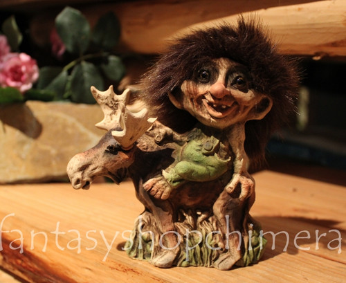 Troll riding a moose | Fantasy Shop Chimera