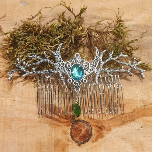 Forest witch moon hair comb | Fantasy Shop Chimera