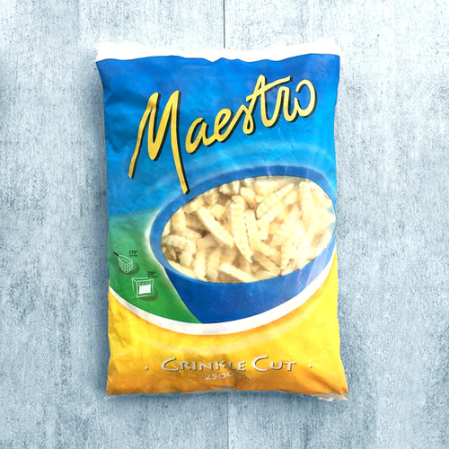 PAPAS CRINKLE - 10 kg / 4 Bolsas de 2,5 Kg | Mourra Chile