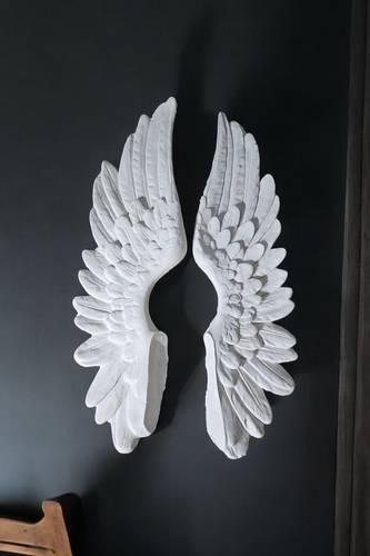 MARBLE ANGEL WINGS WALL MOUNT | Studio St. Philomena