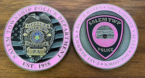 Breast Cancer Awareness Challenge Coin | Salem Twp Police