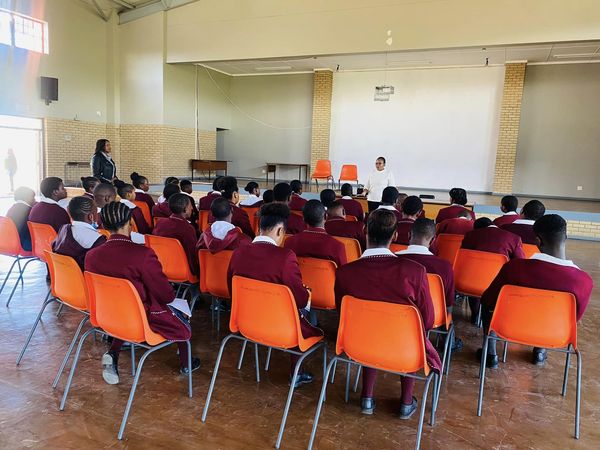 Introductory session at Lumko High School.