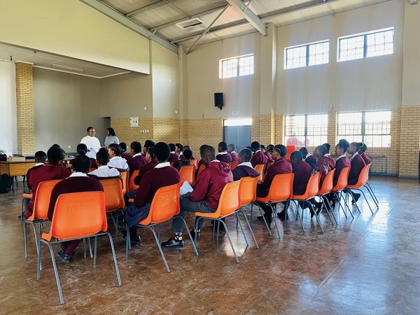 Introductory session at Lumko High School.