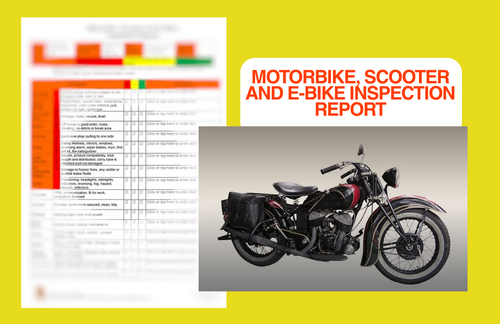 Motorbike, Scooter and E-Bike Inspection Report | OHS Consultants