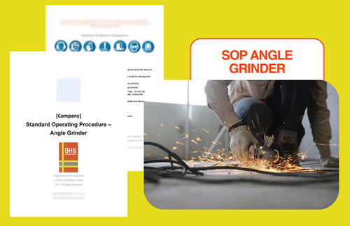 SOP Angle Grinder | OHS Consultants