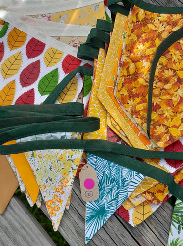 AUTUMNAL THEMED BUNTING - banner style flags - 2.7m lengths | Amelia J ...