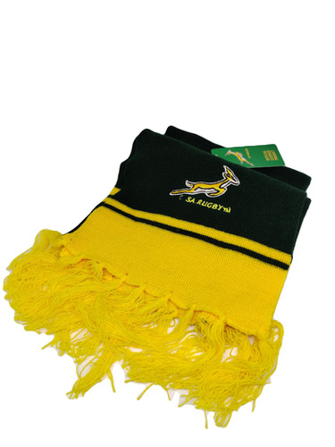 Official South African embroidered rugby scarf | Baobab Cafe