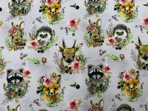 French Terry Nick, Reh , Hase, Fuchs, Waldtiere | Online-Shop