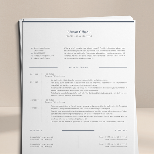 Download Modern Resume Template - Edit and Apply Today