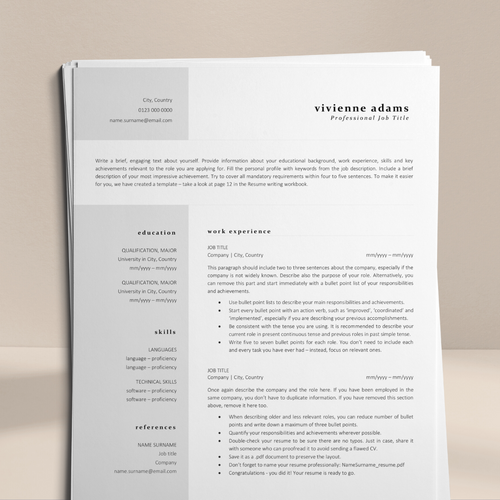 Upgrade Your Resume - Download Two-Column Resume Template