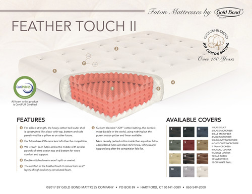 Feather Touch II Futon Matt | Van Winkle Mattress Co.