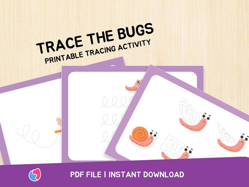 Spring Line Tracing - Printable Preschool Tracing Activity Sheet ...