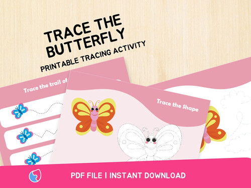 Spring Time Path Tracing - Printable Preschool Mathematics Activity ...