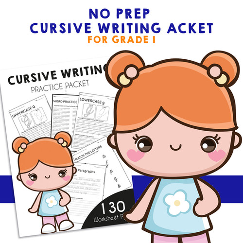 Cursive Writing Packet for Grade I | Graphic Jumbo