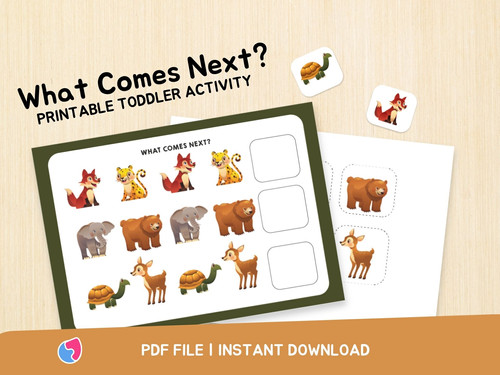 What comes next - Safari Printable Preschool Activities for Kids ...