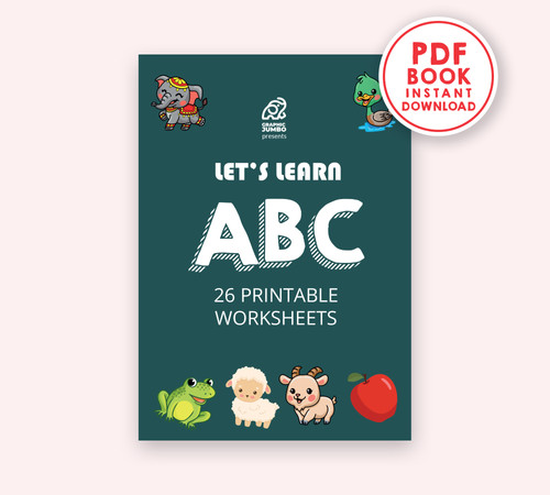 Lets Learn ABC - Printable Lettering Workbook for Preschooler | Graphic ...
