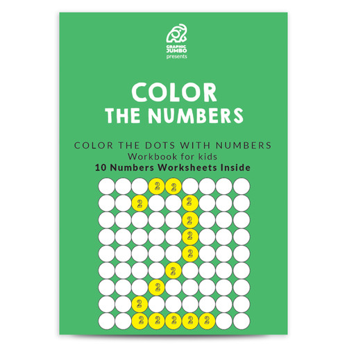 Color the Dots with Numbers - Printable Number Learning Workbook Kids ...
