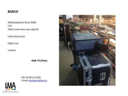 Barco 8100 LCD d'occasion val d'oise 95 | Occazevent