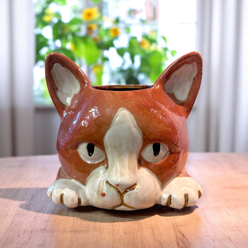 Moggy Pots Planter Ginger | MrLumpy&Friends