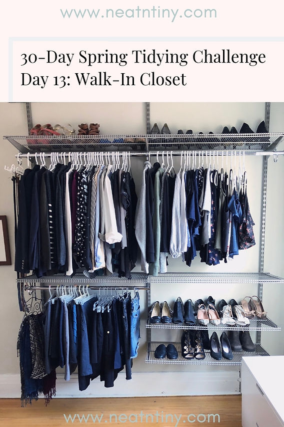 walk in wardrobe declutter
