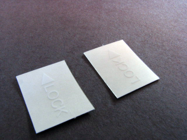 LOCK door handle decals for Ferrari 456, 550, 575, 360, 430