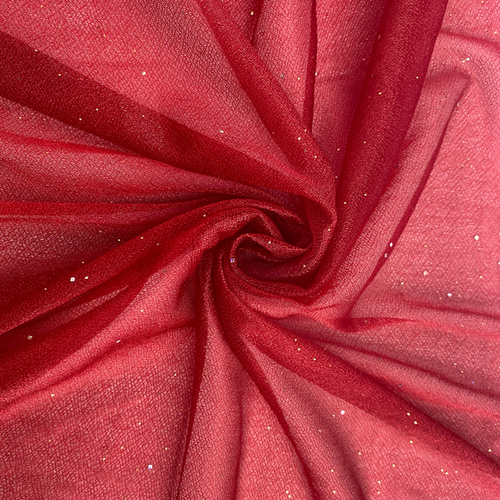 Tango Red Stretch Chiffon with Glitter 40m | T.N.T CATERING AND EVENTS ...