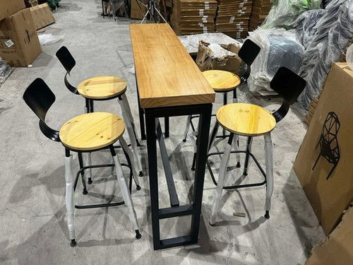 Set Of 4 Bar Stool & Cocktail Table | T.N.T CATERING AND EVENTS SUPPLIES
