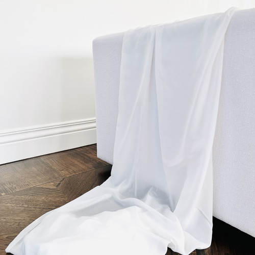 White Chiffon Fabric Drape 10m | T.N.T CATERING AND EVENTS SUPPLIES