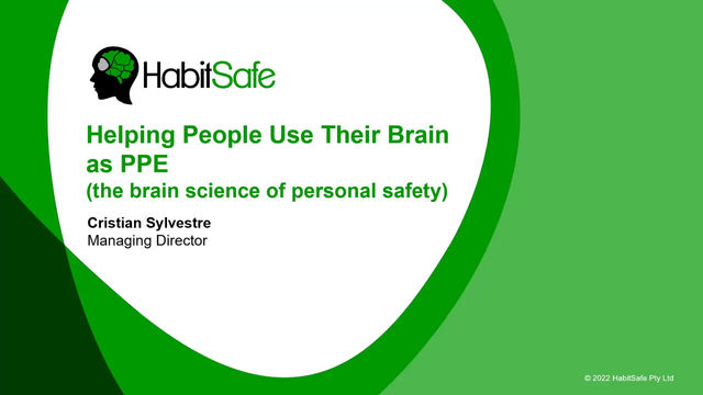 Webinar: Helping People Use Their Brain as PPE