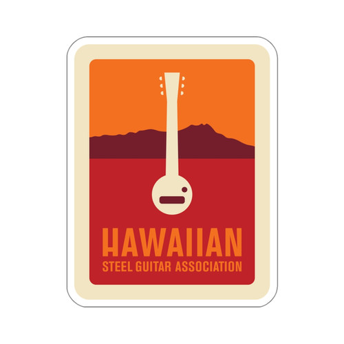 Hawaiian Steel Guitar Association HSGA Fry Pan Logo Stickers | Hsga
