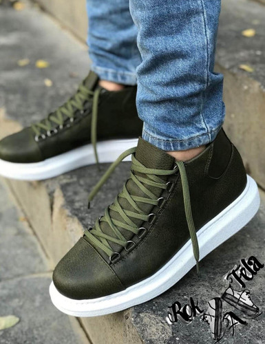 Chekich Military-Green Half Boot | Rok A Fela