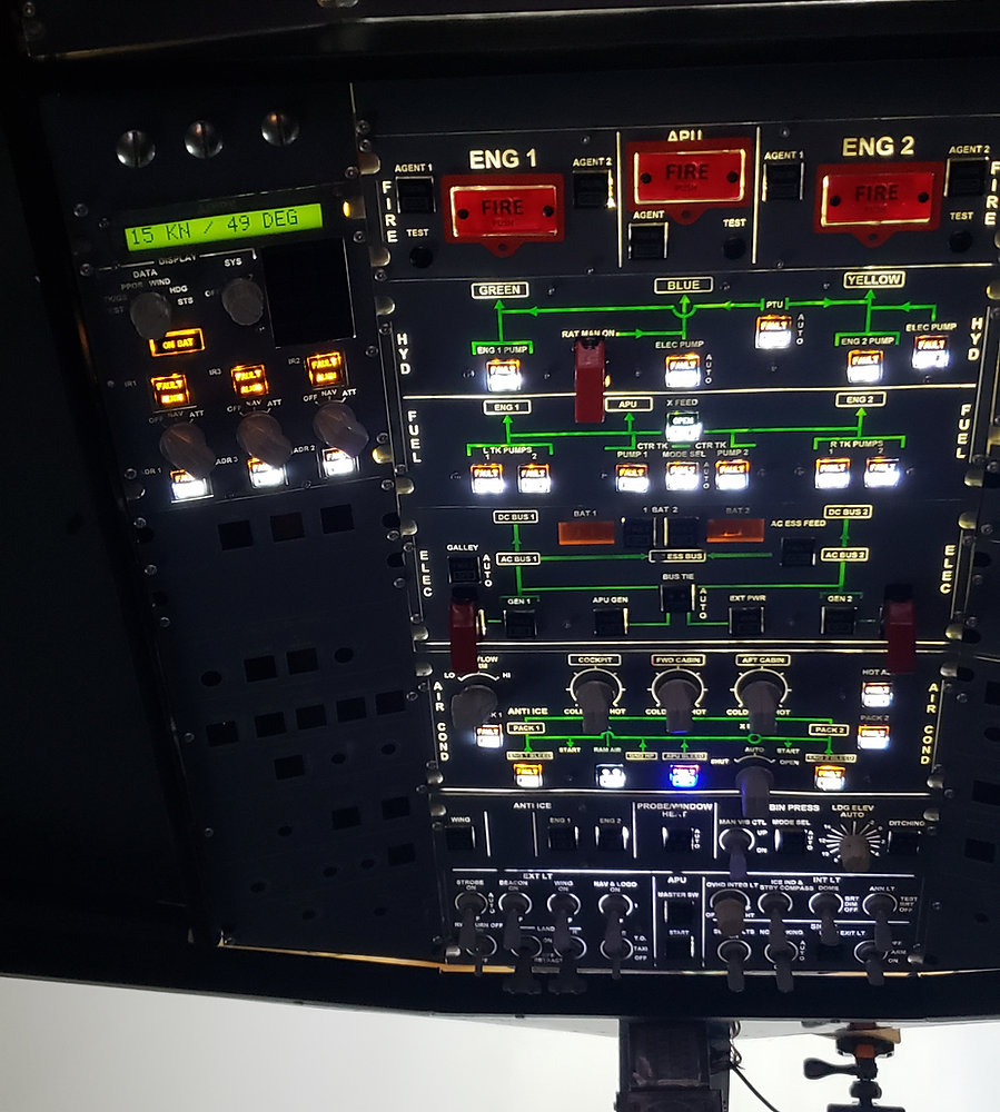 Airbus A320 Overhead ADIRS Panel