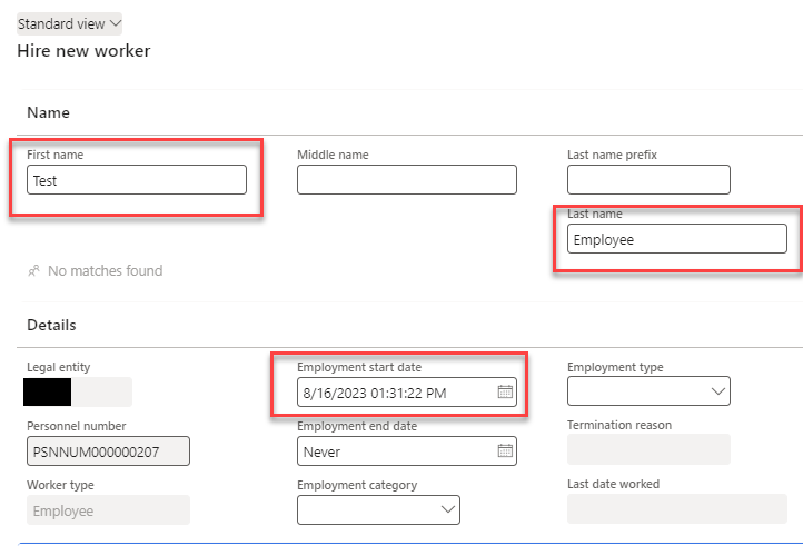 Process for Setting up a New Employee in D365 Finance and Supply Chain