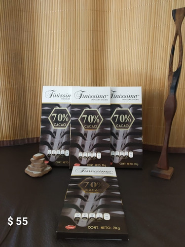 barra de chocolate oscuro finissimo 70% cacao | La chocolateada