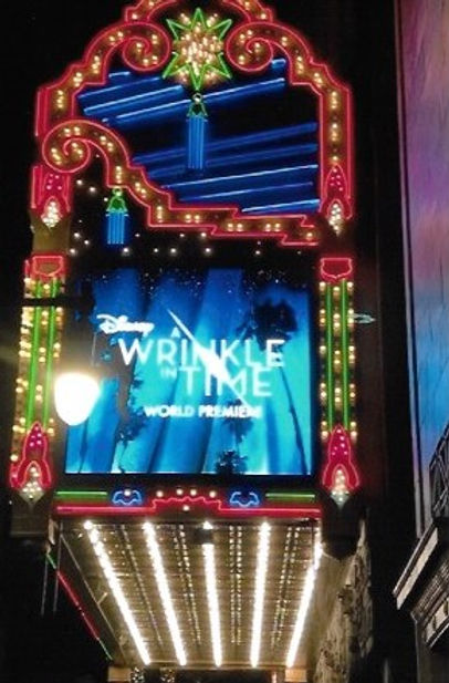 At the premiere of A Wrinkle in Time