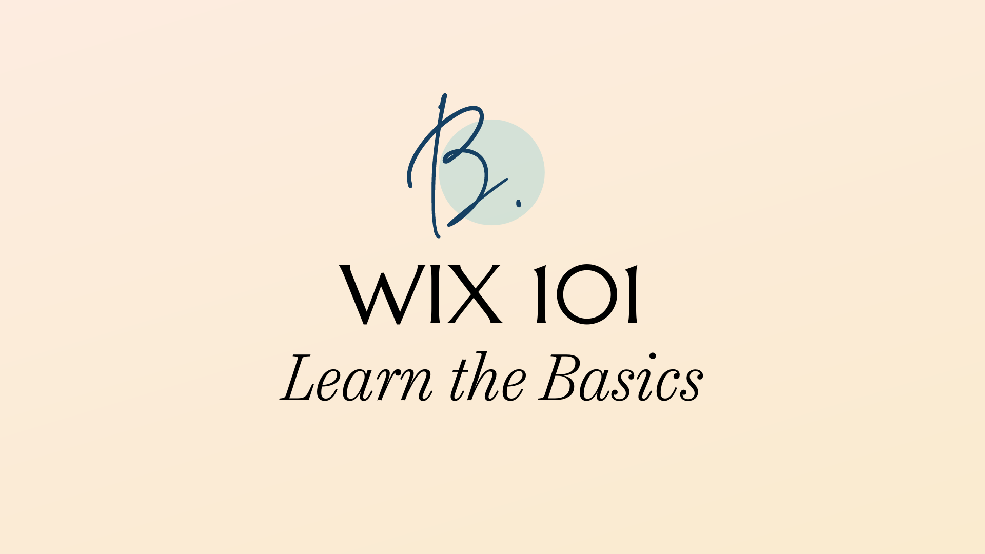 Wix 101: Wix Basics | Brandify