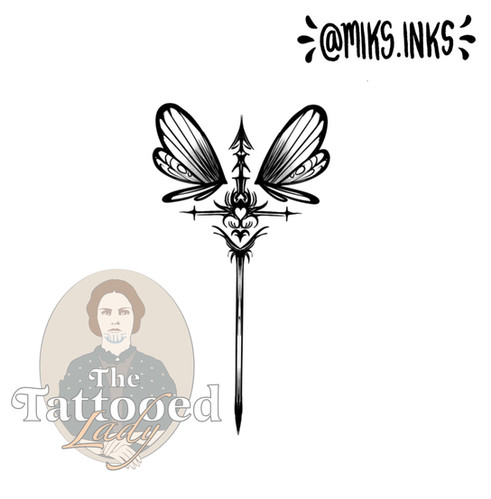 Butterfly Sword…-MIKKI | The Tattooed Lady