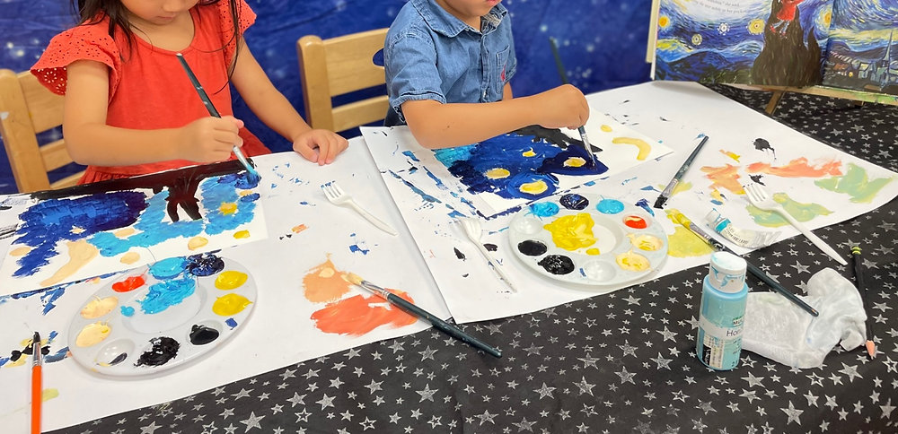 Magical Starry Night Art Activity for Preschoolers