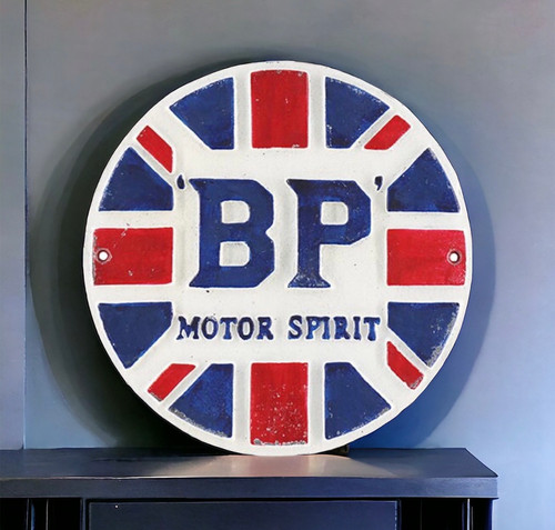 BP Motor Spirit Metal Sign | Woody Marvellous