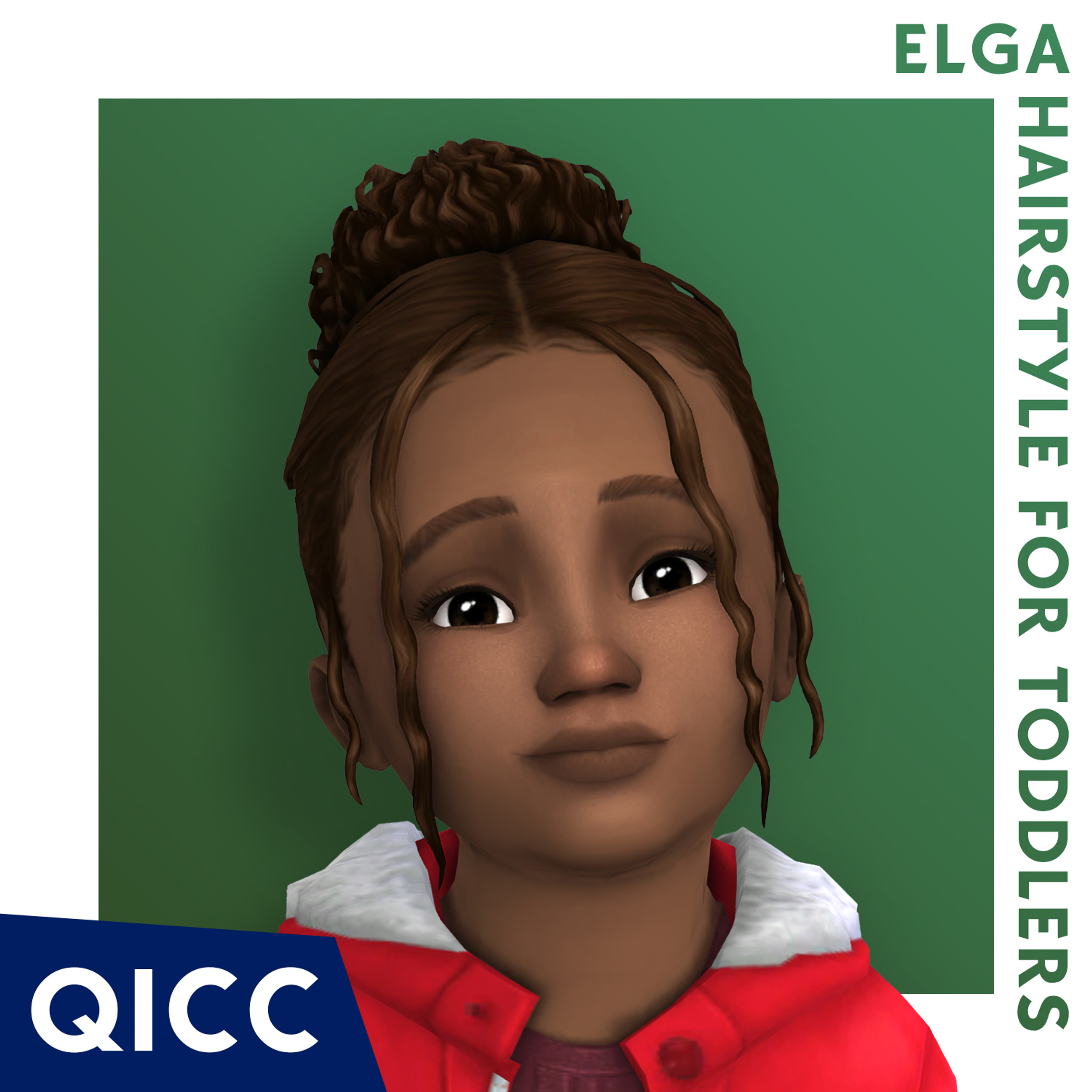 Elga Hair | Sims 4 Toddler CC