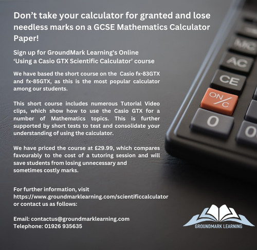 Using a Casio GTX Scientific Calculator Online Course | GroundMark Learning