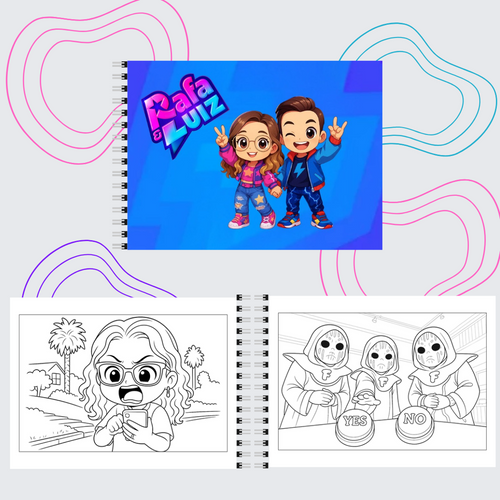 Livro de Colorir Rafa e luiz (PDF) | Arte de Colorir